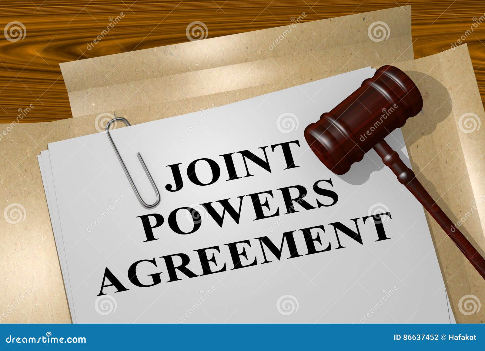 Joint Powers Agreement - Legal Concept Stock Illustration ...