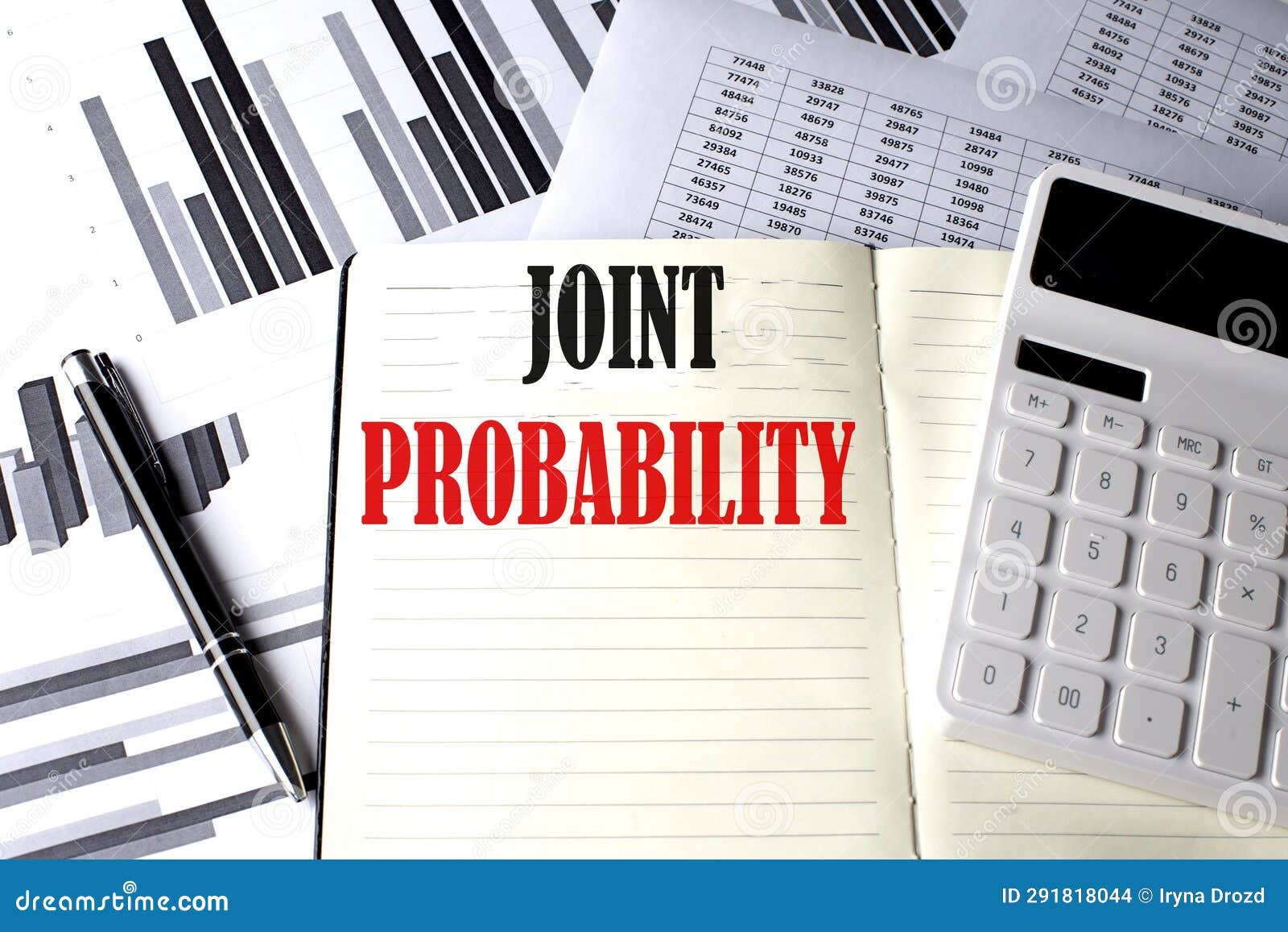 JOINT PROBABILITY Text Written on a Notebook on Chart and Diagram Stock ...