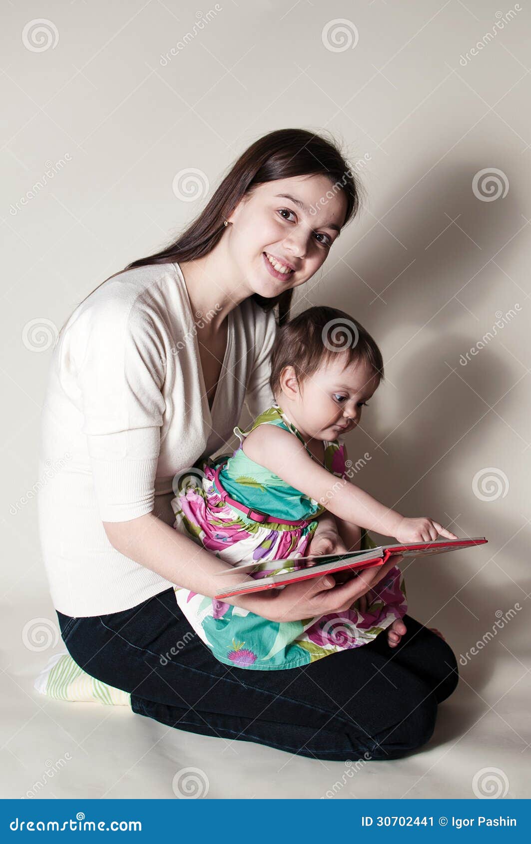 Joint reading stock image. Image of mother, baby, child - 30702441