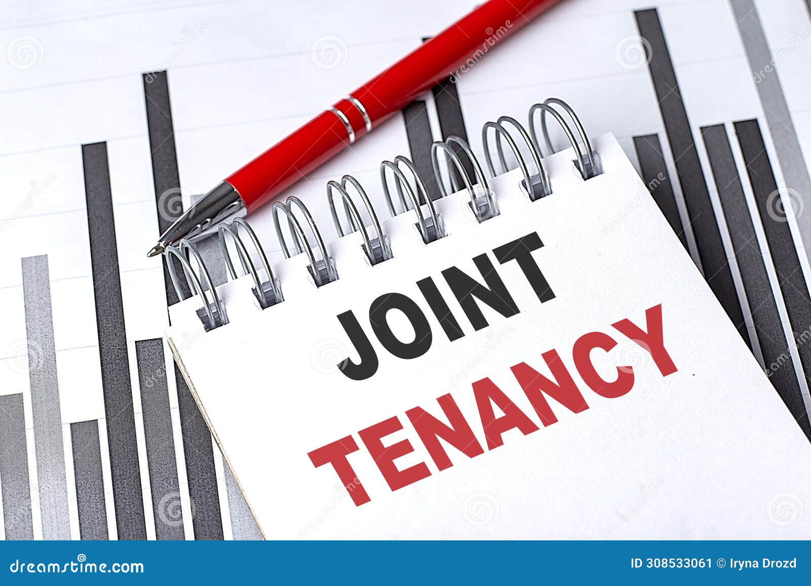 JOINT TENANCY Text Written on Notebook with Pen on Chart Stock Image ...