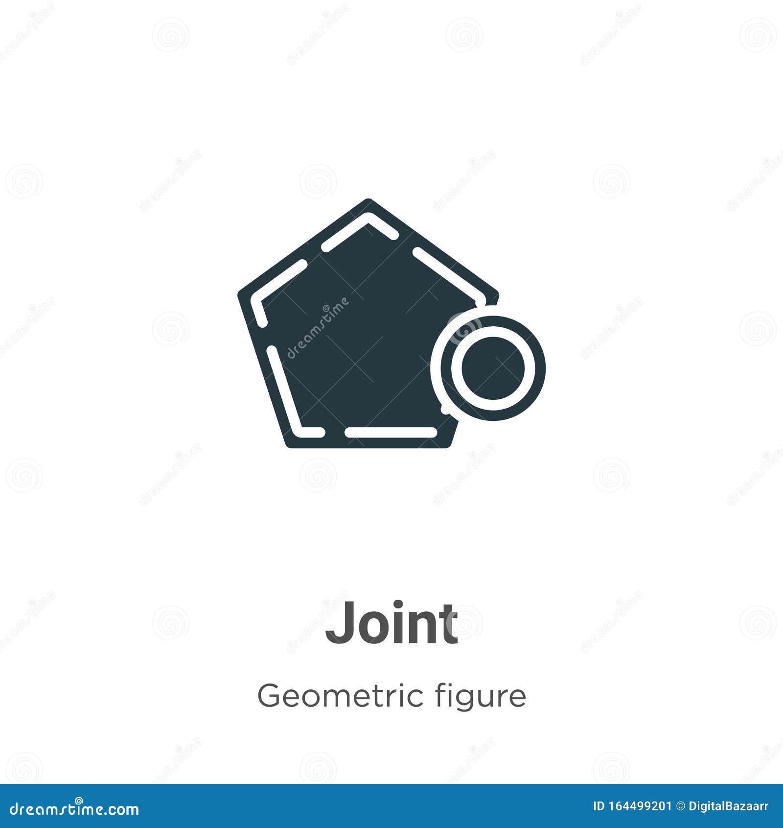 Joint Vector Icon on White Background. Flat Vector Joint Icon Symbol ...