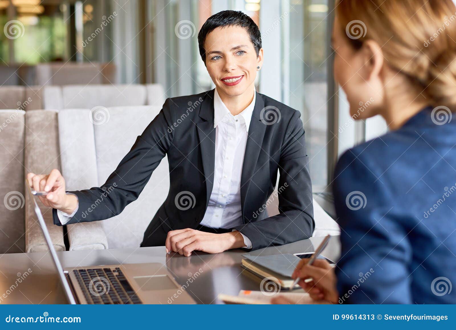 Joint Work of Financial Managers Stock Image - Image of business, women ...