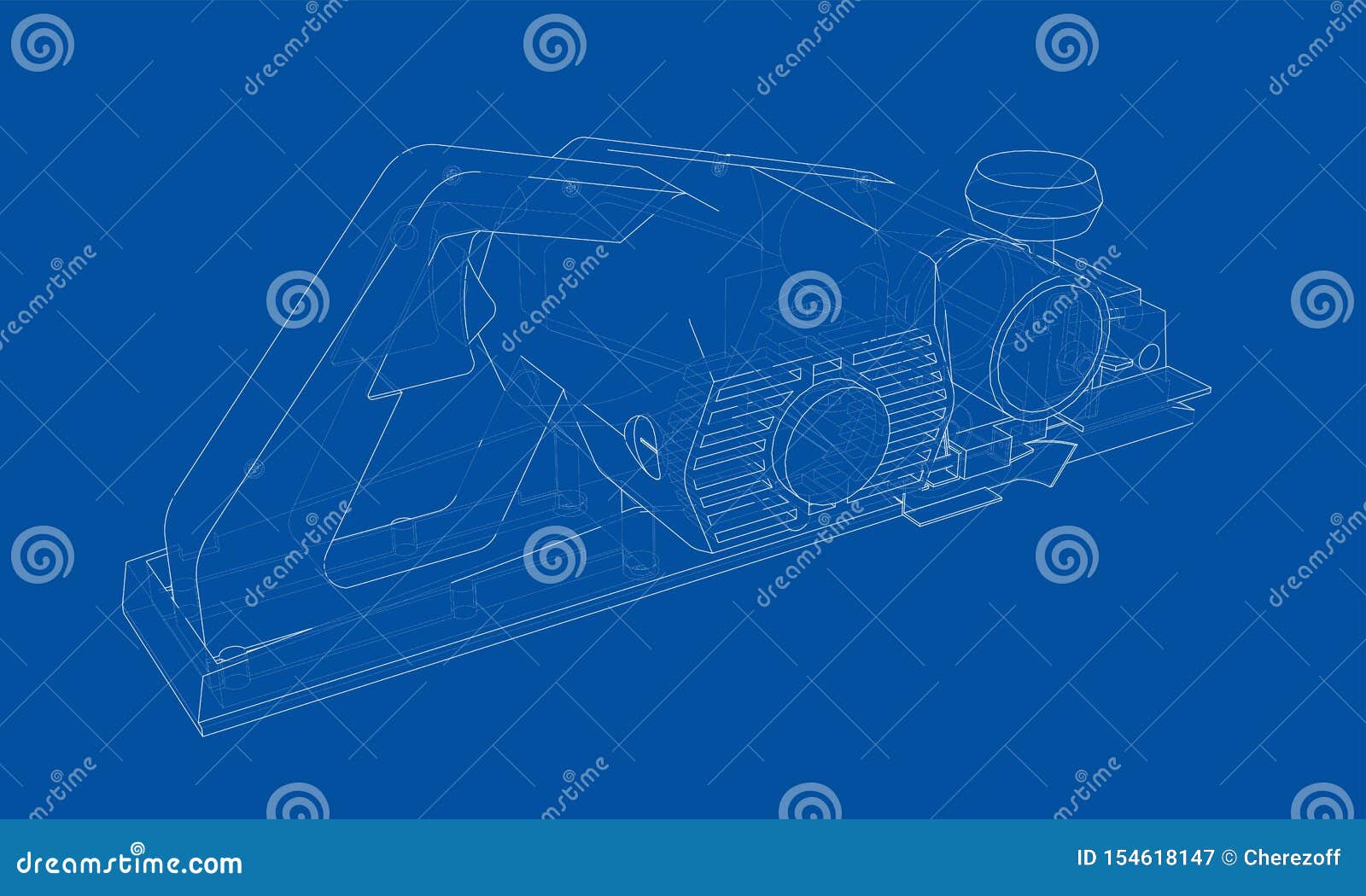 Jointer Construction Electric Tool Concept Stock Vector - Illustration ...
