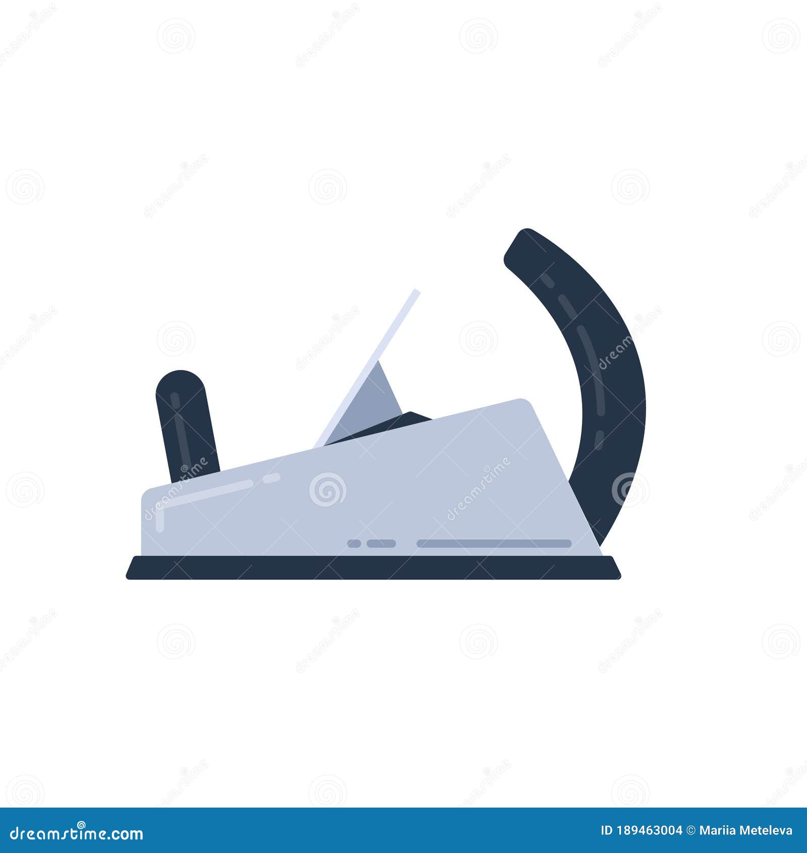 Jointer Plane And Shavings Symbol. Carpentry Work, Wood Workshop Or ...