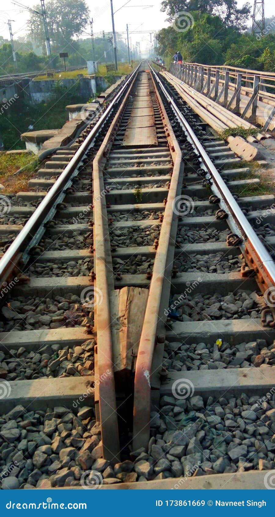 Joints of two rail track stock image. Image of travel - 173861669