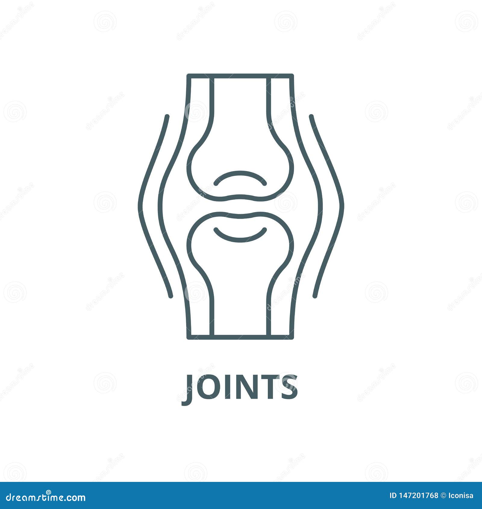 Joints Vector Line Icon, Linear Concept, Outline Sign, Symbol Stock ...