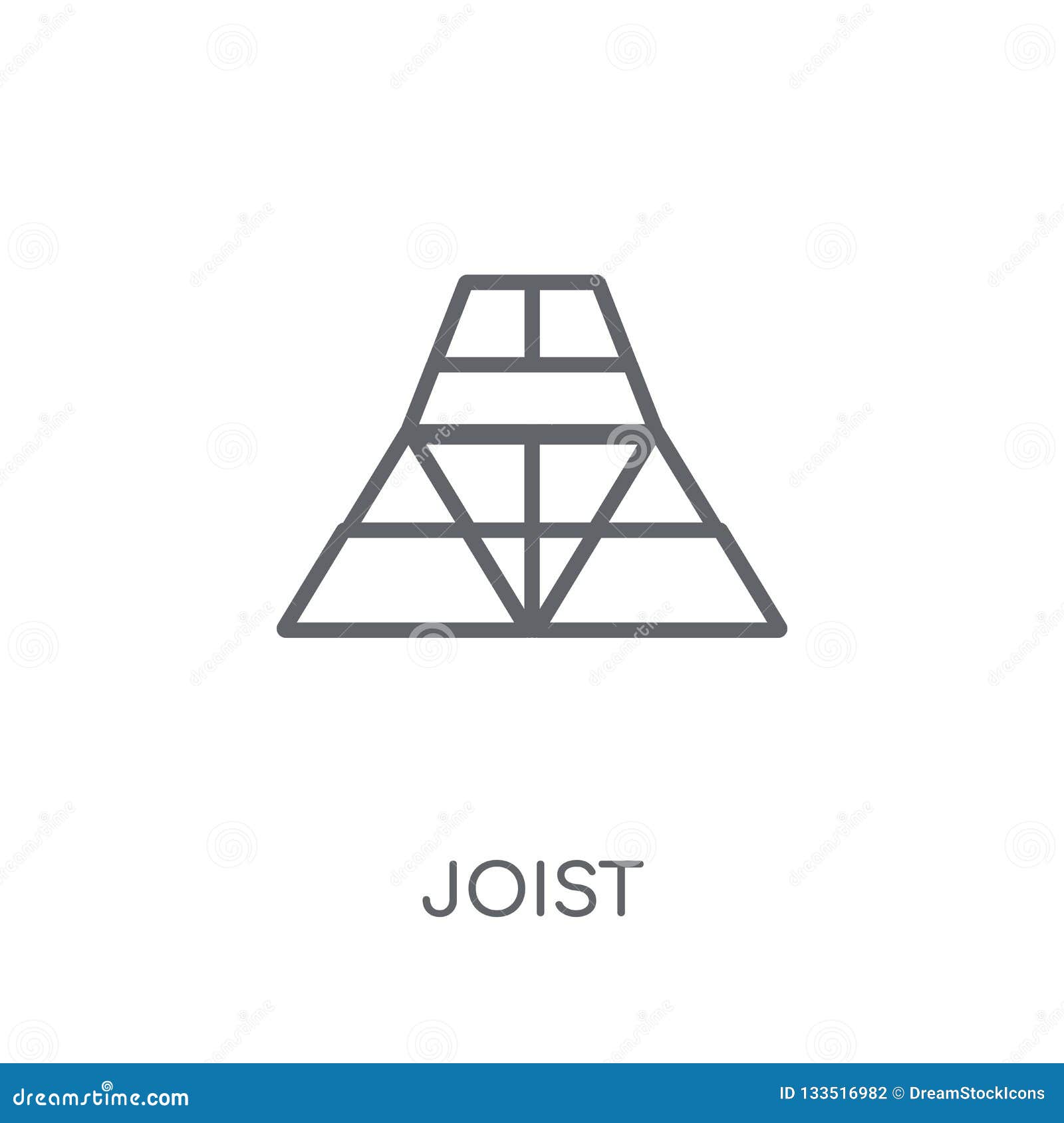 Joist Linear Icon. Modern Outline Joist Logo Concept On White Ba Vector ...