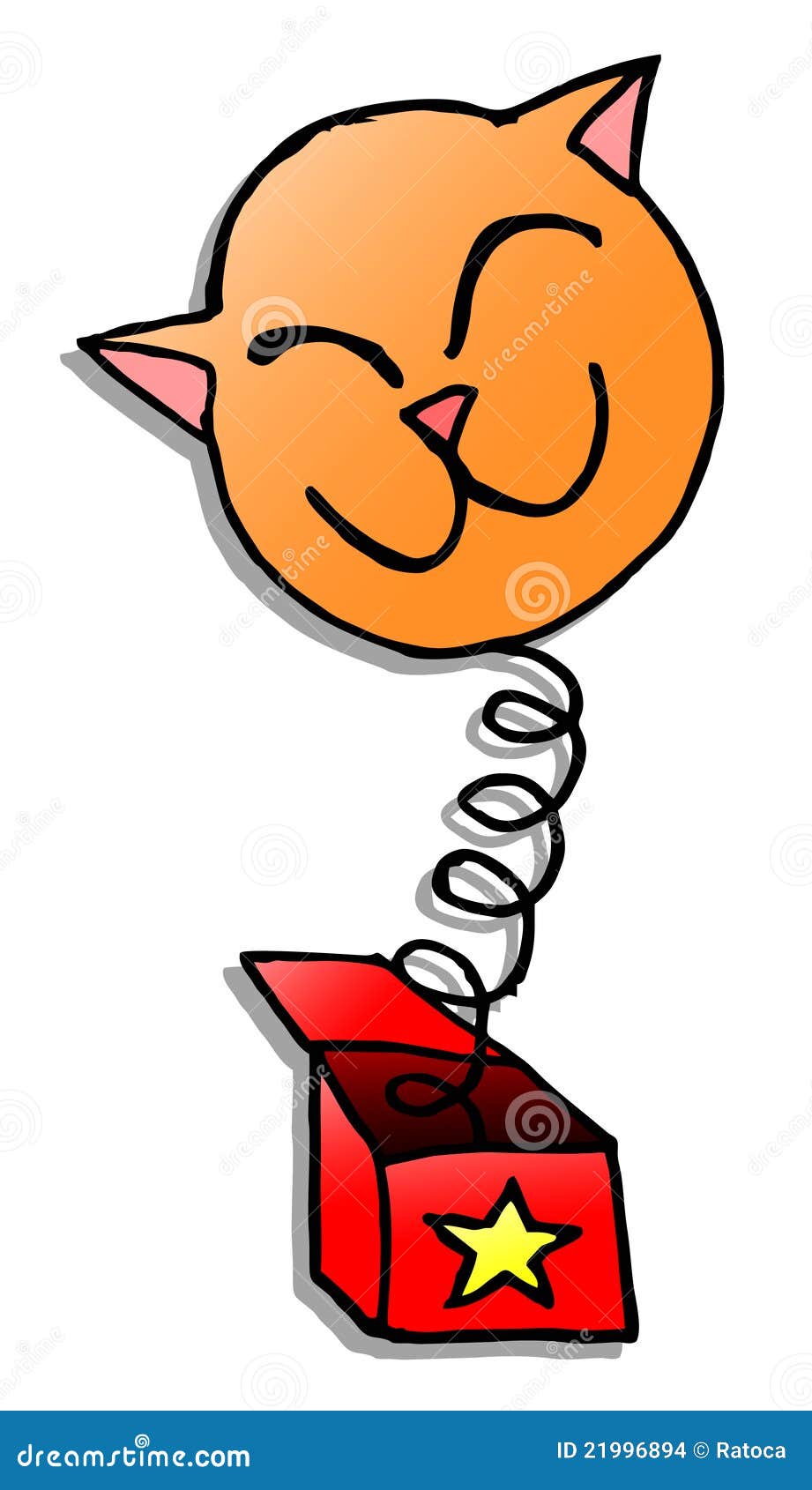 Joke box stock vector. Illustration of innovative, feline - 21996894