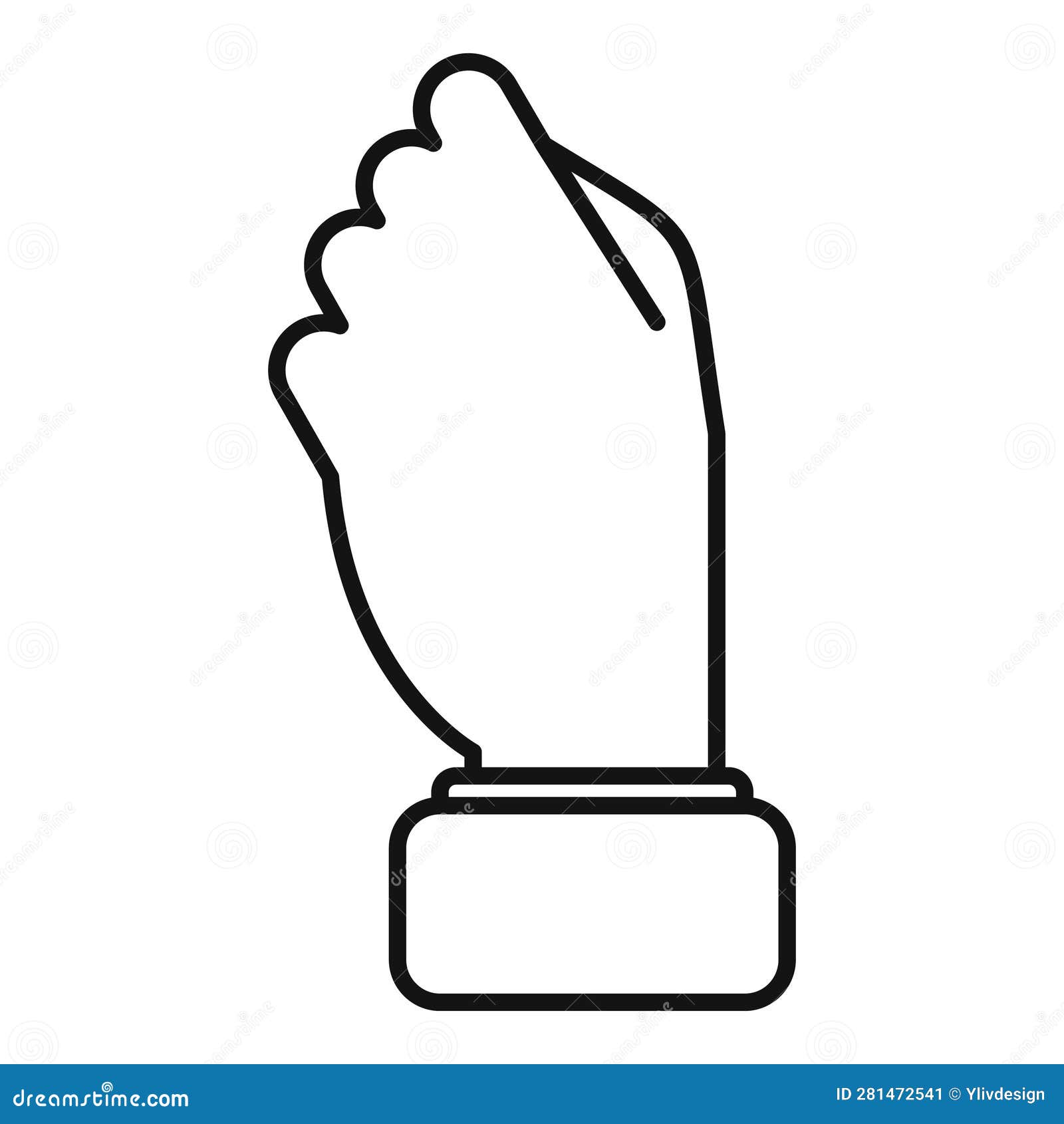 Joke Gesture Icon Outline Vector. Arm Pose Stock Illustration ...