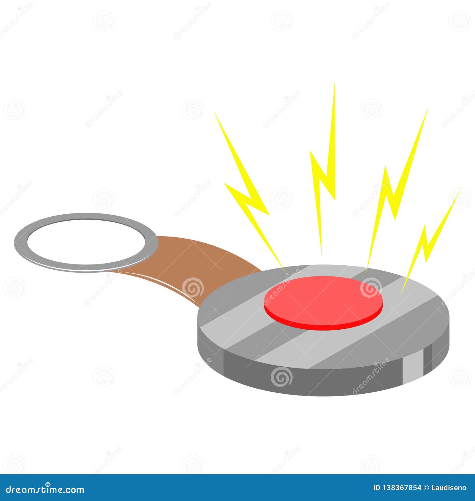 Joke Hand Buzzer Silhouette Vector Illustration | CartoonDealer.com ...