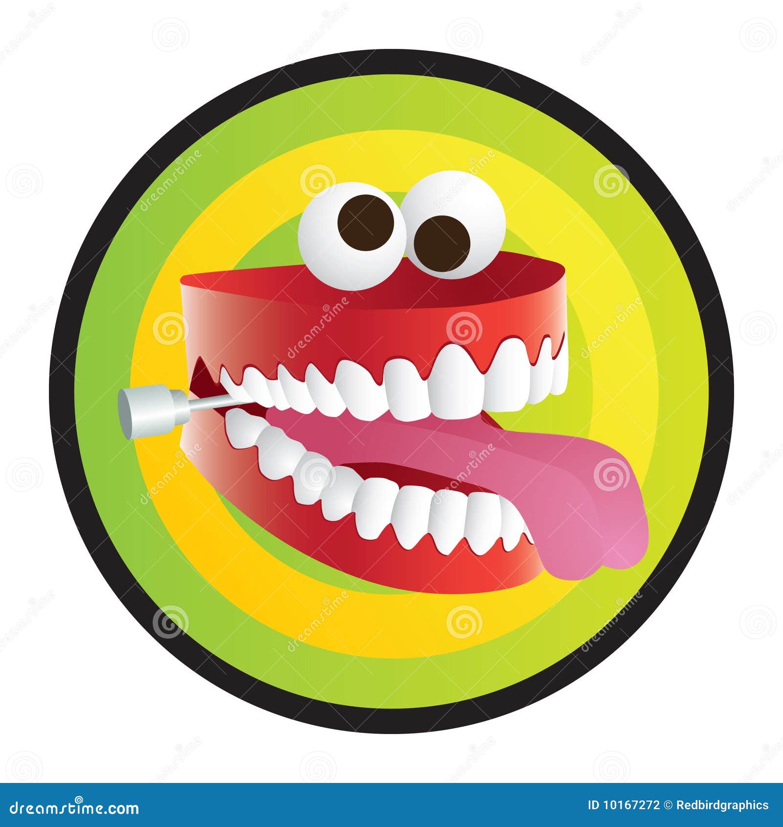 Joke Teeth stock vector. Illustration of tooth, teeth - 10167272