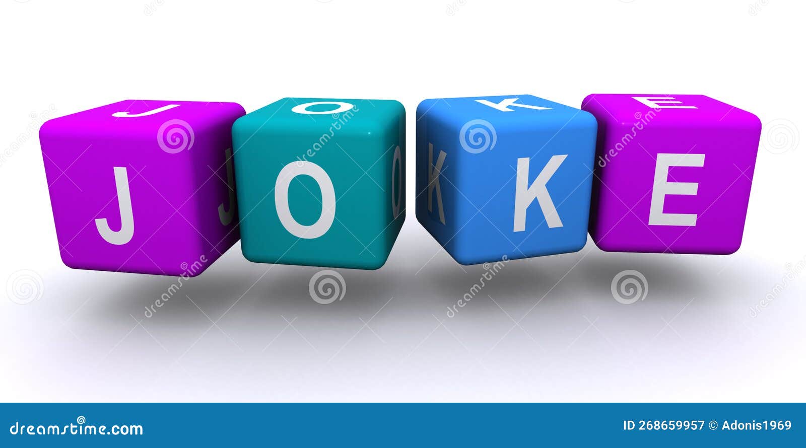Joke word block on white stock illustration. Illustration of cool ...