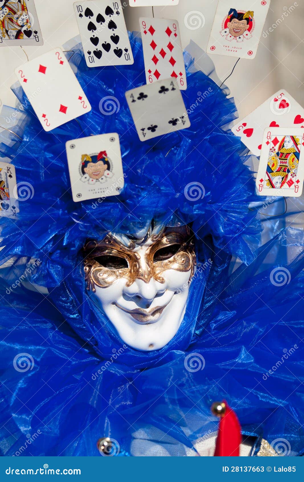 Joker blue mask editorial stock photo. Image of golden - 28137663