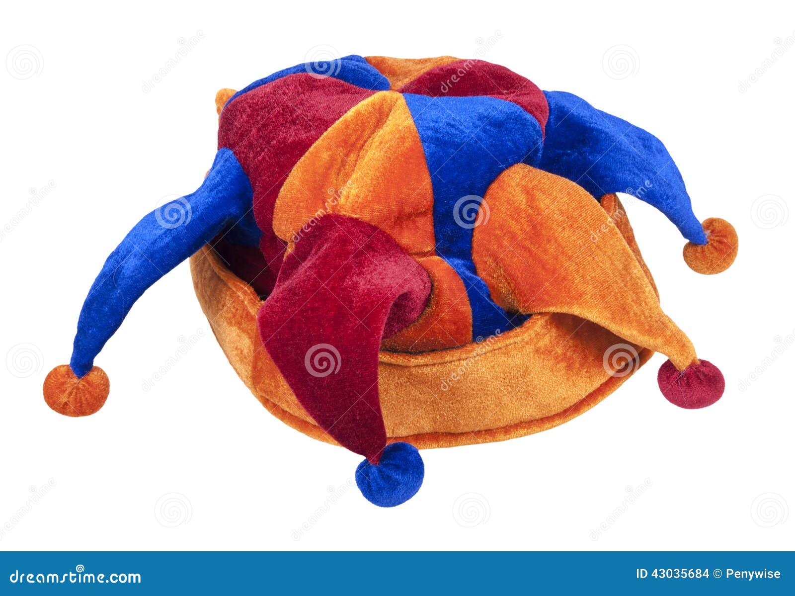 Joker Cap of Red Blue and Orange Stock Photo - Image of orange, joker ...