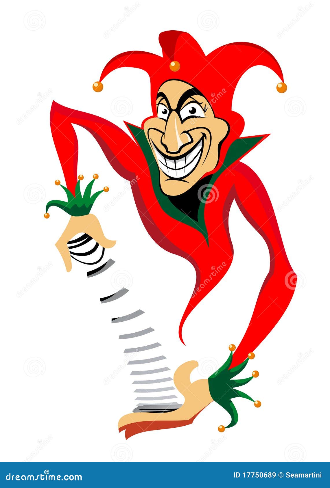 Joker with cards stock vector. Illustration of gambling - 17750689