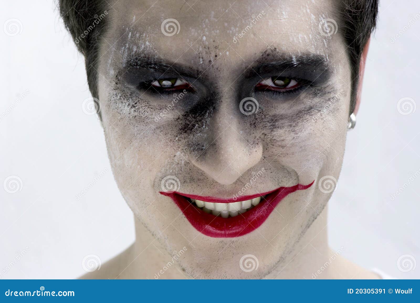 Joker face stock image. Image of creepy, artistic, face - 20305391