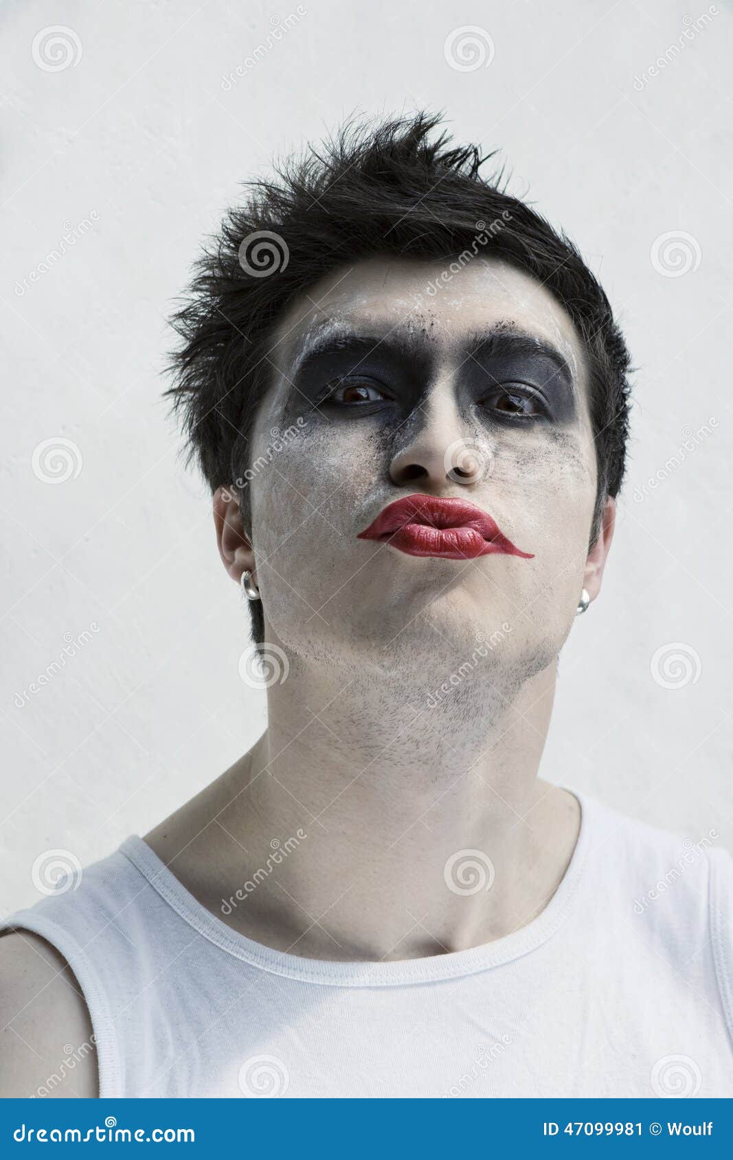 Joker face stock image. Image of blood, angry, evil, costumes - 47099981