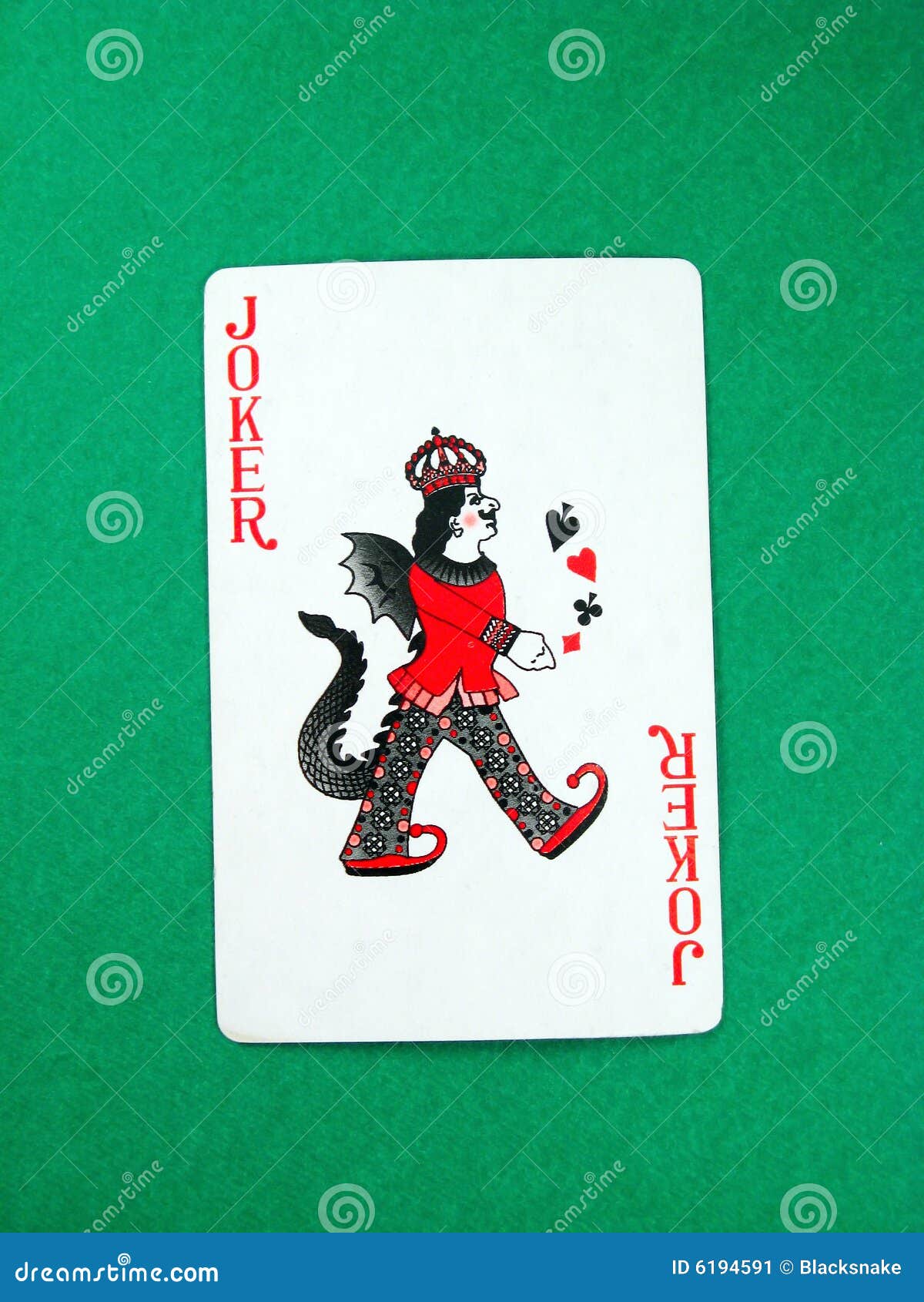 Joker Fun Poker Gambling Lucky Card Stock Image - Image of playing ...