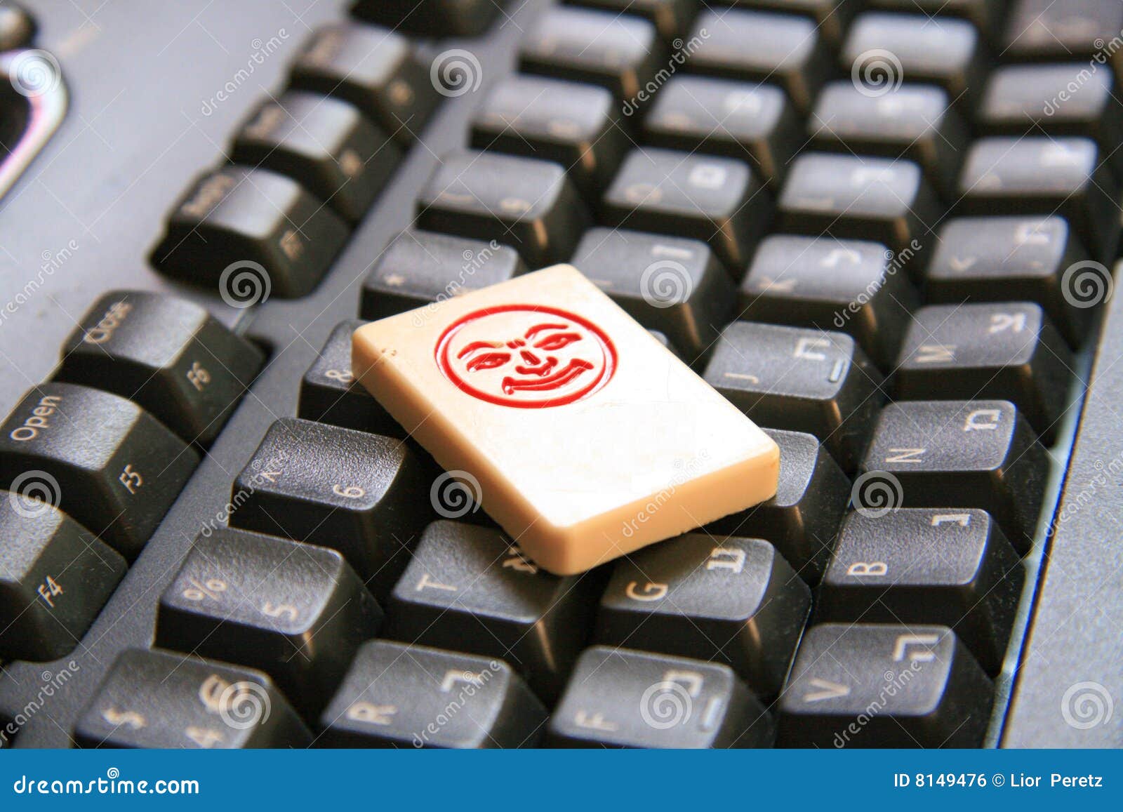 Joker on keyboard stock photo. Image of game, button, gambling - 8149476