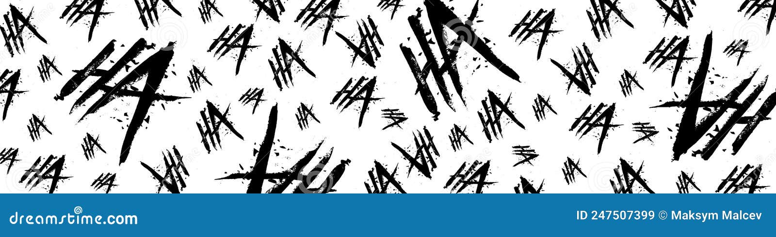 Joker Laugh HA HA Background. Laughter Texture For Halloween. Vector ...