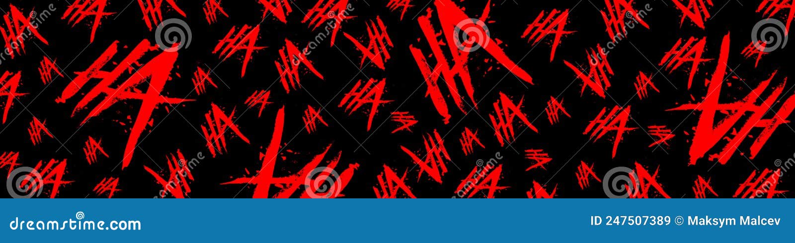 Joker Laugh Ha Ha Background Laughter Texture For Halloween Vector