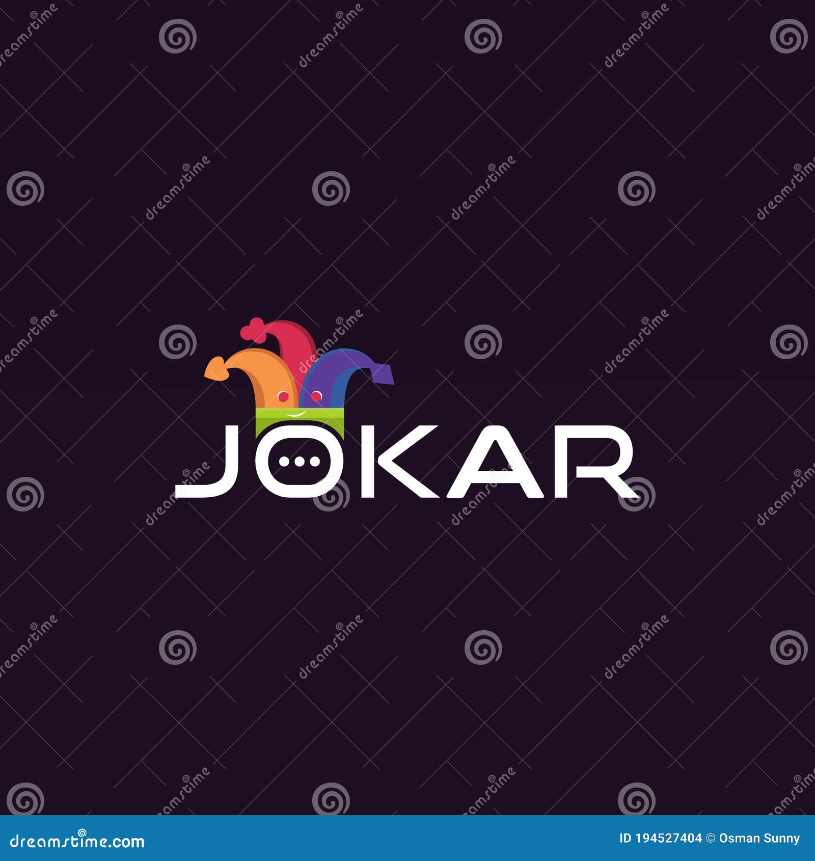 Joker Logo Design Template Idea and Inspiration Stock Vector ...