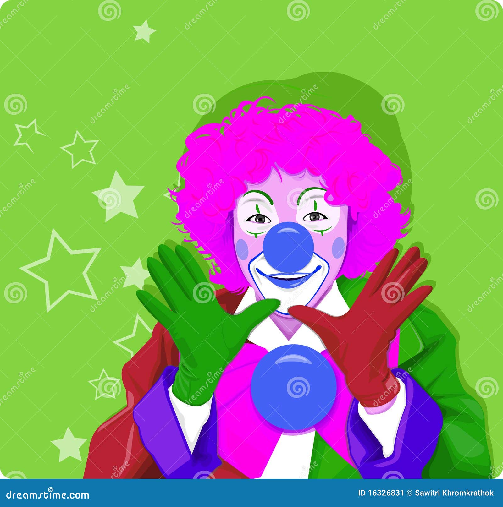 Joker Play ball stock illustration. Illustration of design - 16326831