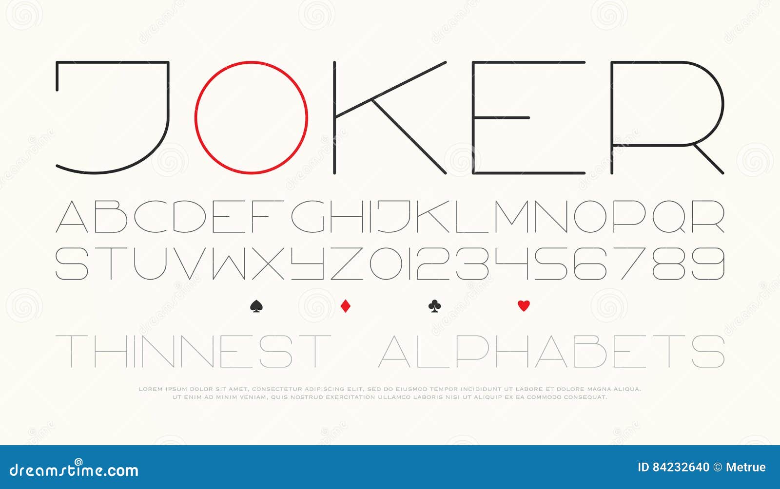 Subtle Alphabet Font. Thin Letters And Numbers For Your Logo Or Emblem ...