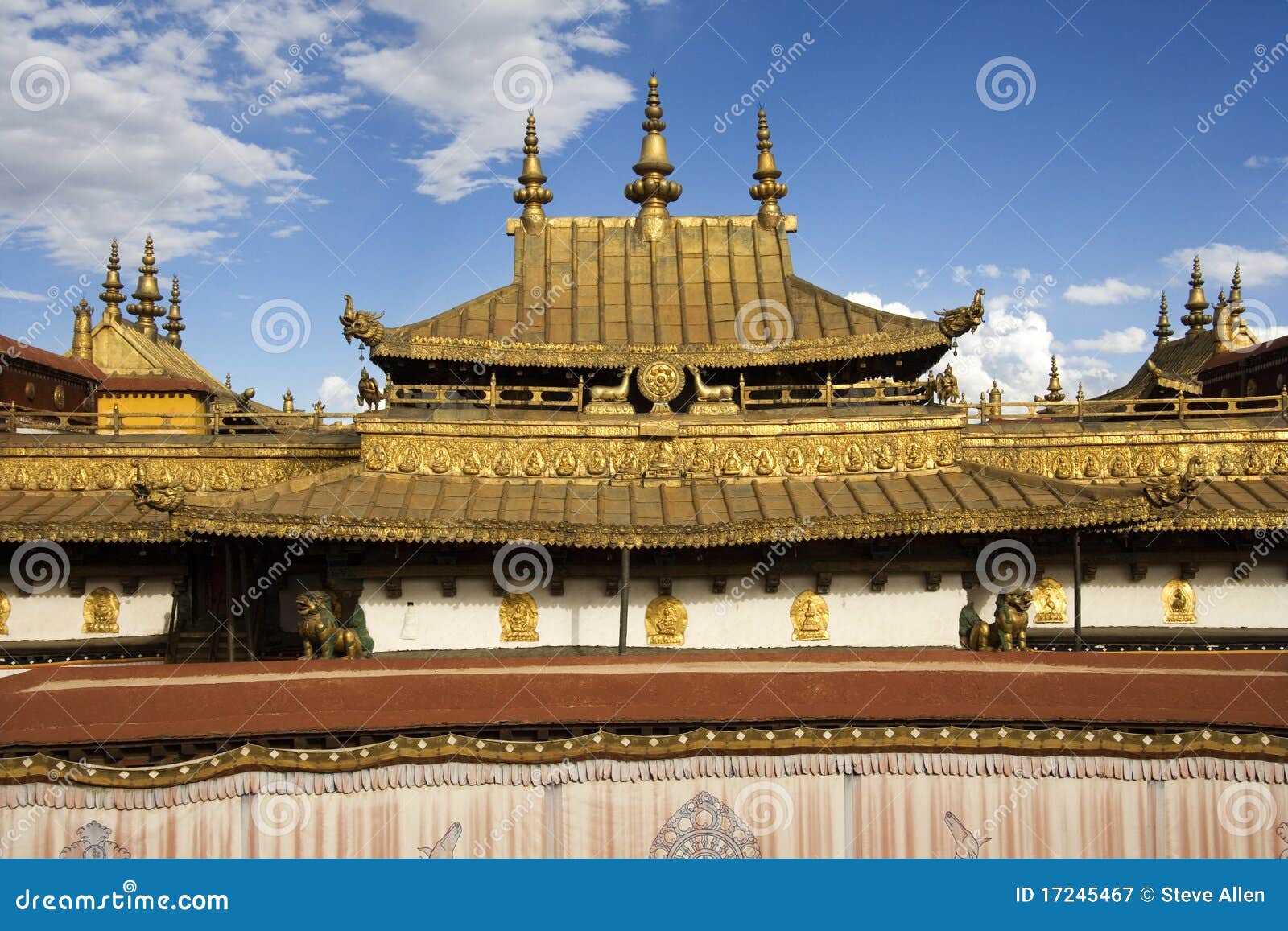 Jokhang Monastery in Lhasa in Tibet Stock Image - Image of buddhism ...