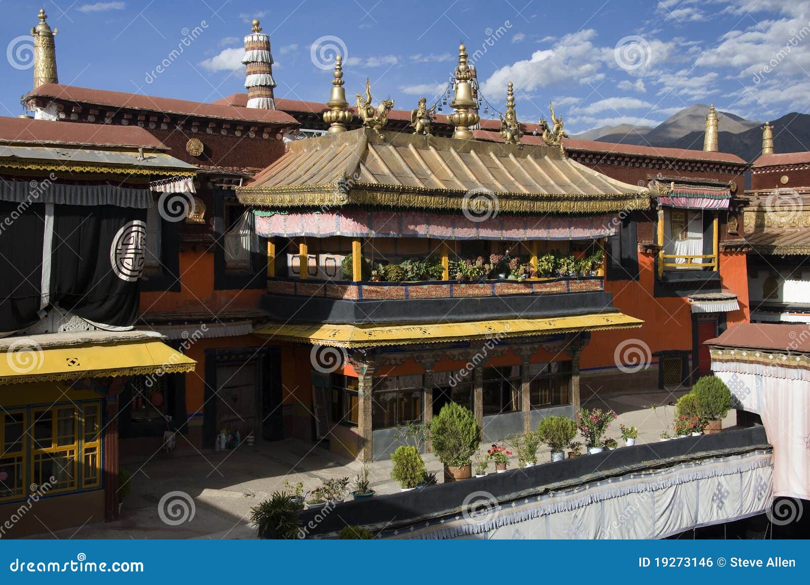Jokhang Monastery - Lhasa - Tibet Stock Photo - Image of sacred ...