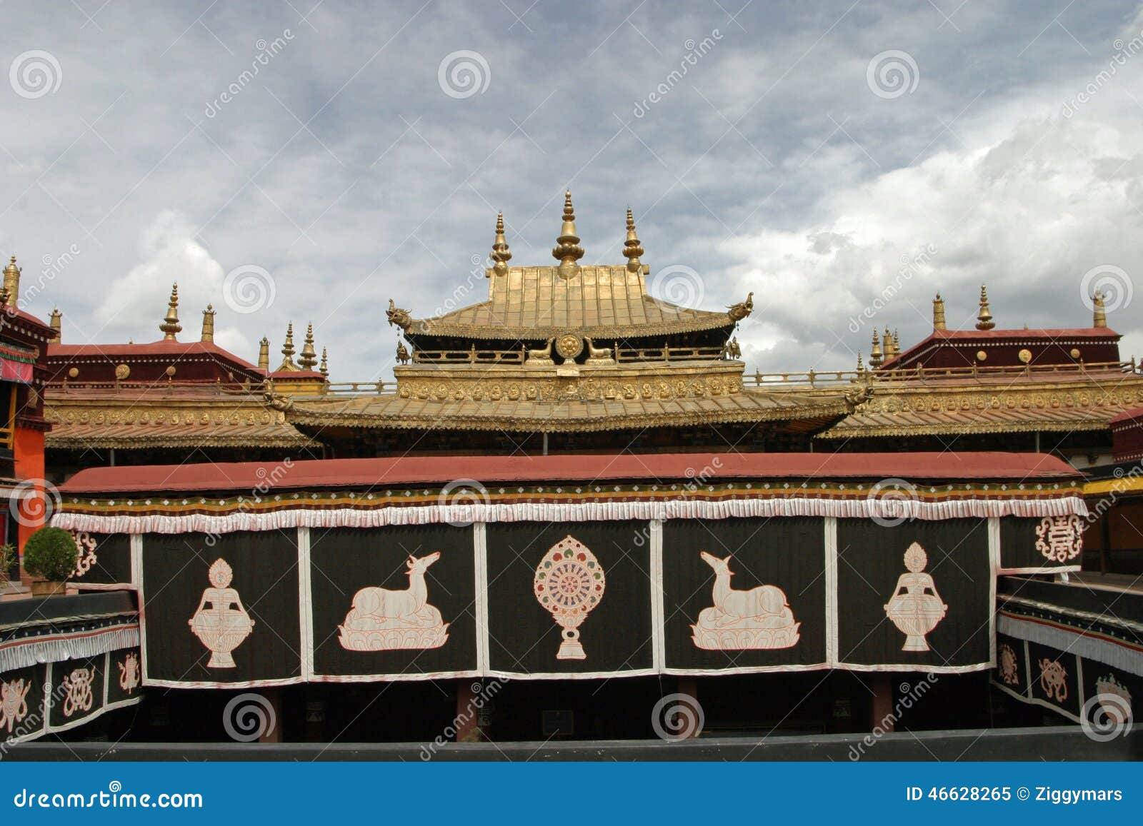 Jokhang Temple in Lhasa, Tibet Stock Image - Image of plateau, scenery ...
