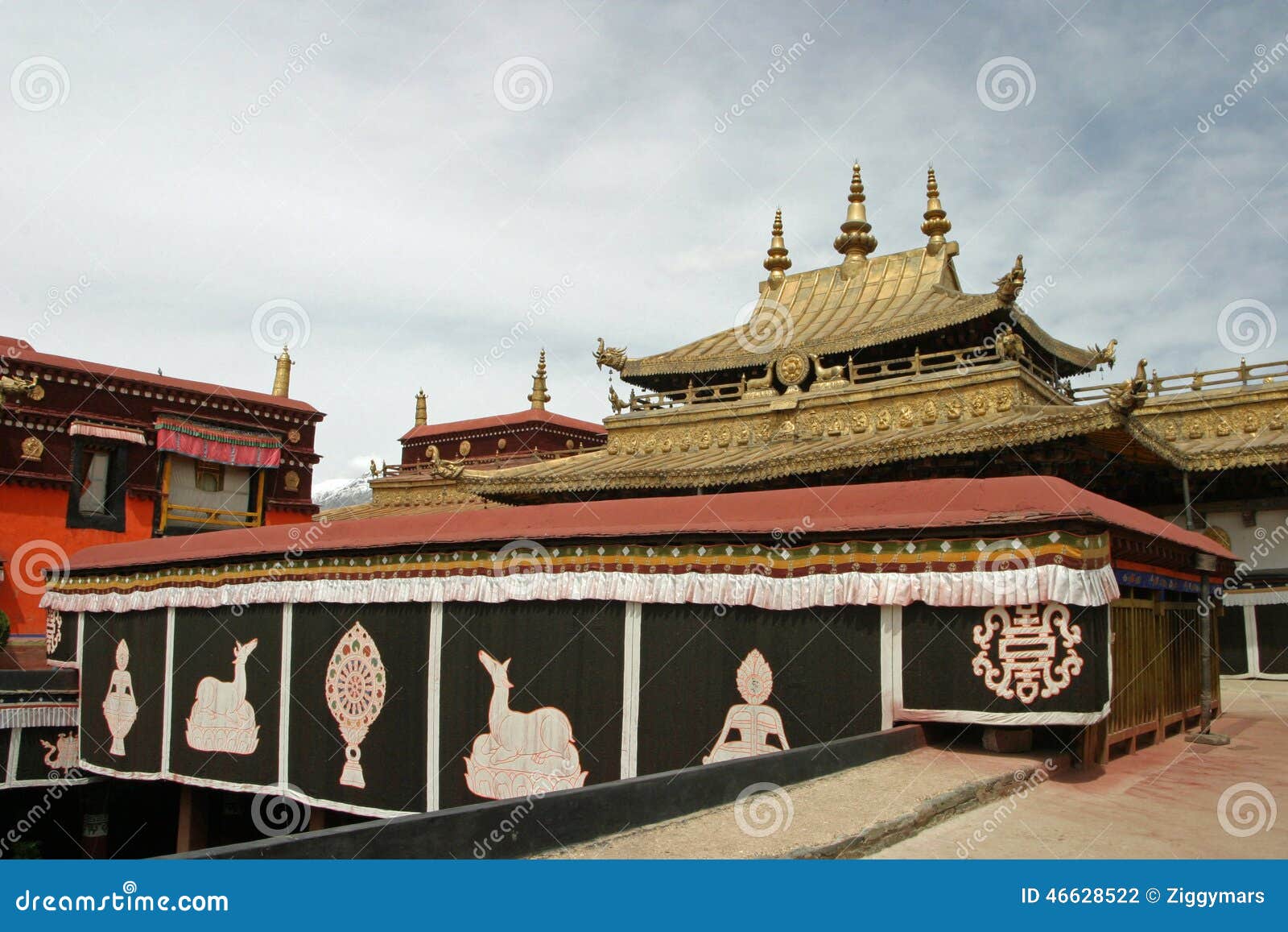 Jokhang Temple in Lhasa, Tibet Stock Photo - Image of plateau, cultural ...