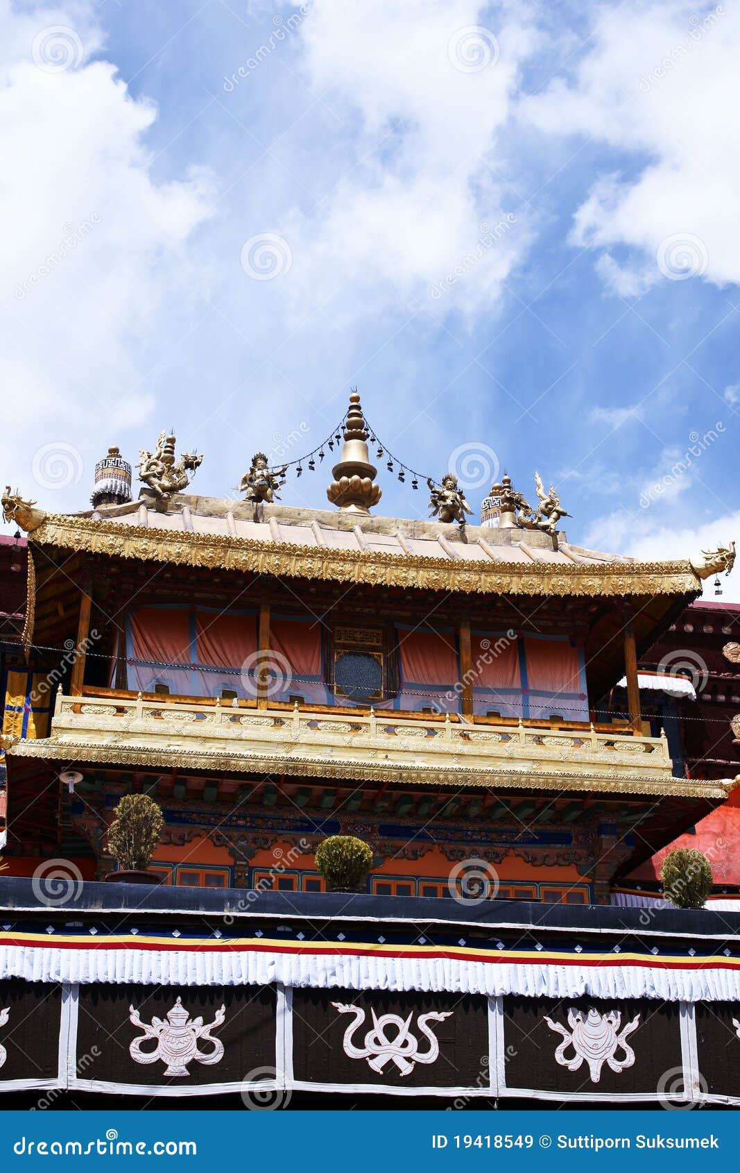 Jokhang temple, Tibet stock image. Image of lama, ancient - 19418549