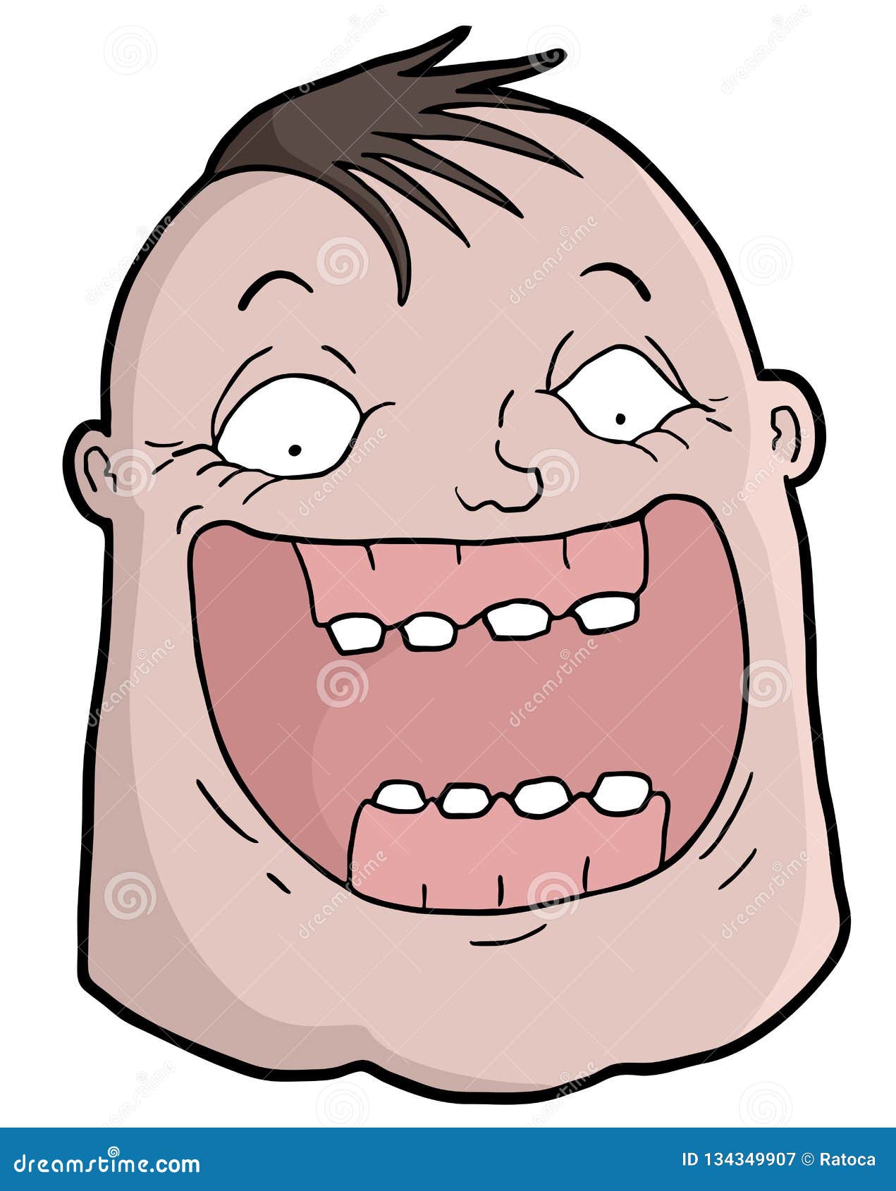 Portrait Of A Two Joking And Funny Moving Graylag Goose Cartoon Vector ...