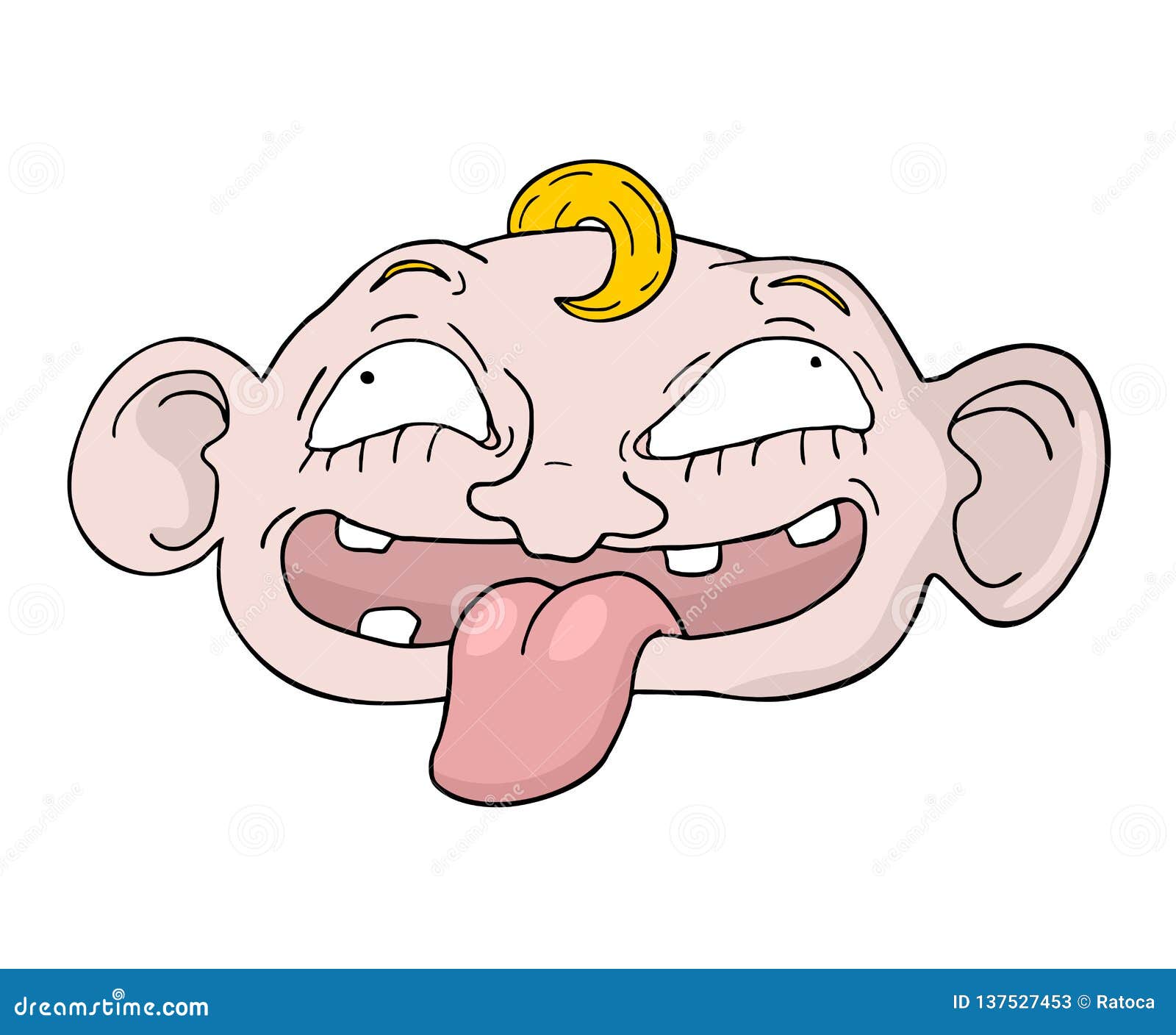 Portrait Of A Two Joking And Funny Moving Graylag Goose Cartoon Vector ...