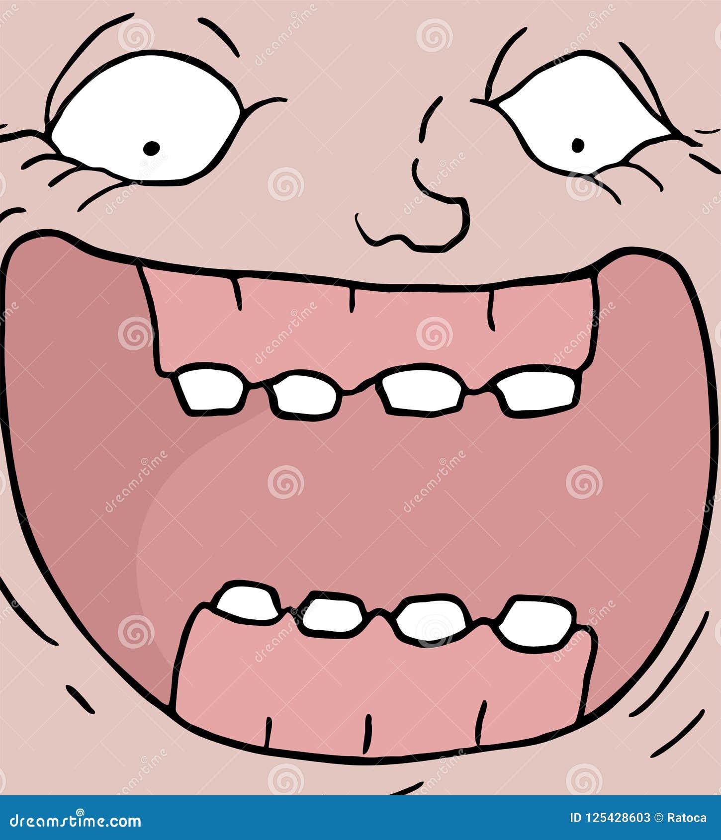 Joking face illustration stock vector. Illustration of joking - 125428603