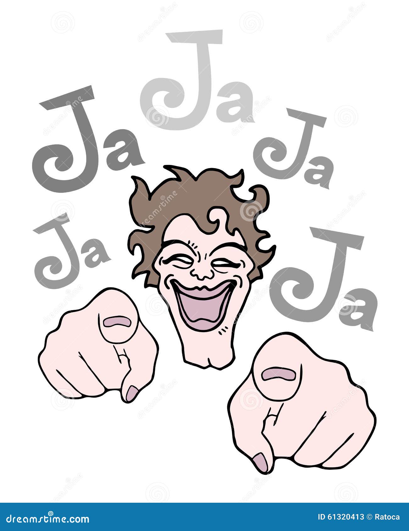 Joking illustration stock vector. Illustration of comic - 61320413