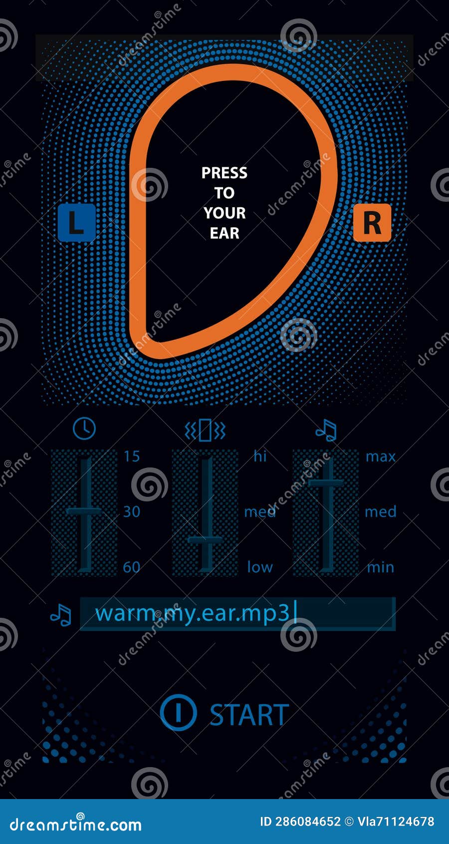 Joking Phone Wallpaper with Fake Ear Warning App Control Panel Stock ...
