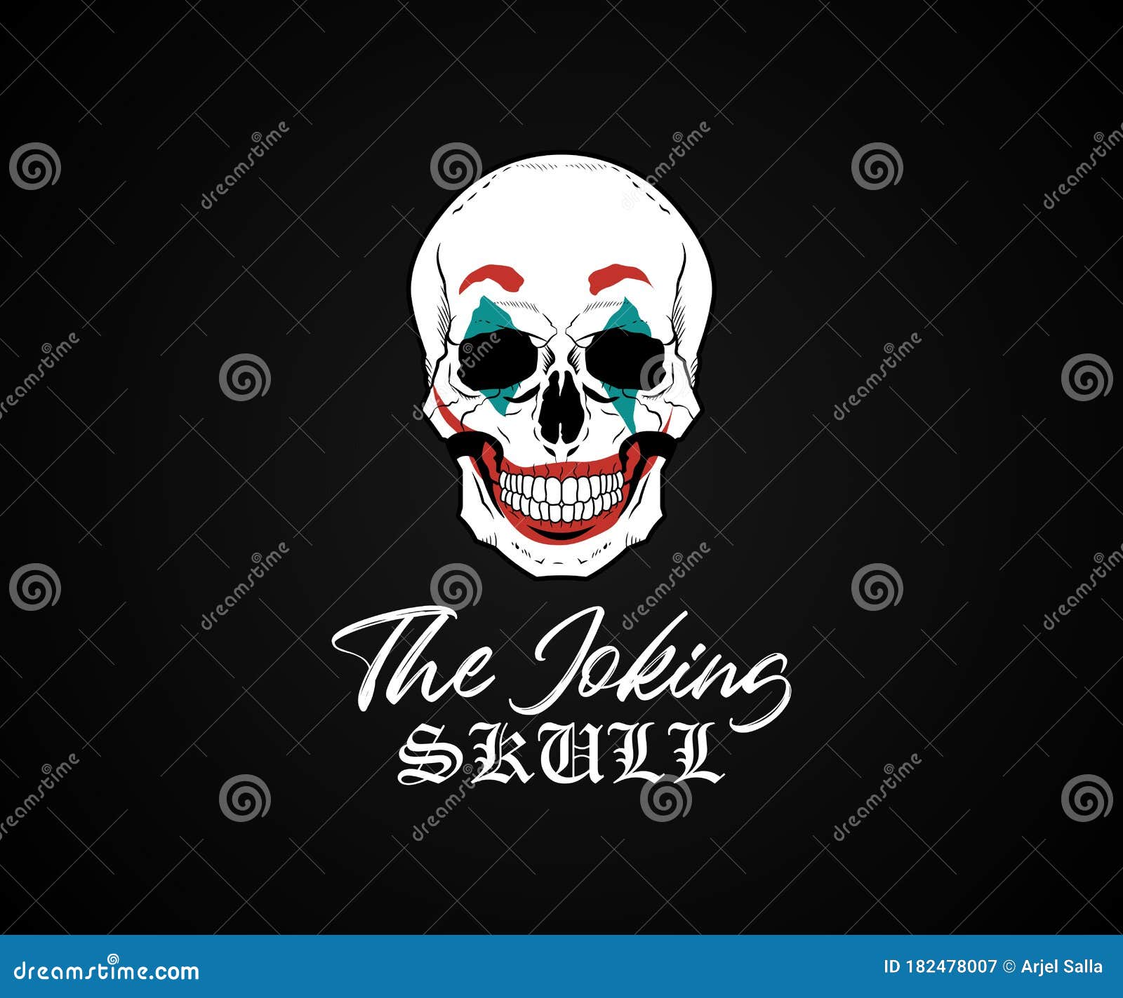 Joker Skull. Vector Graphics Image | CartoonDealer.com #139714308