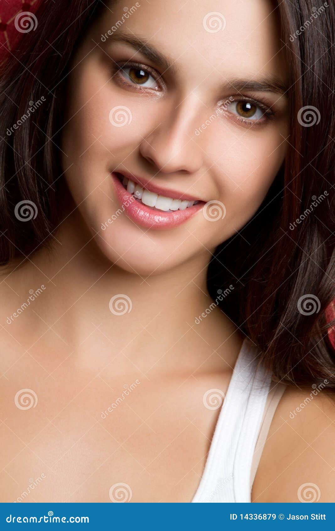 Jolie Fille De Sourire Image Stock Image Du Caucasien 14336879