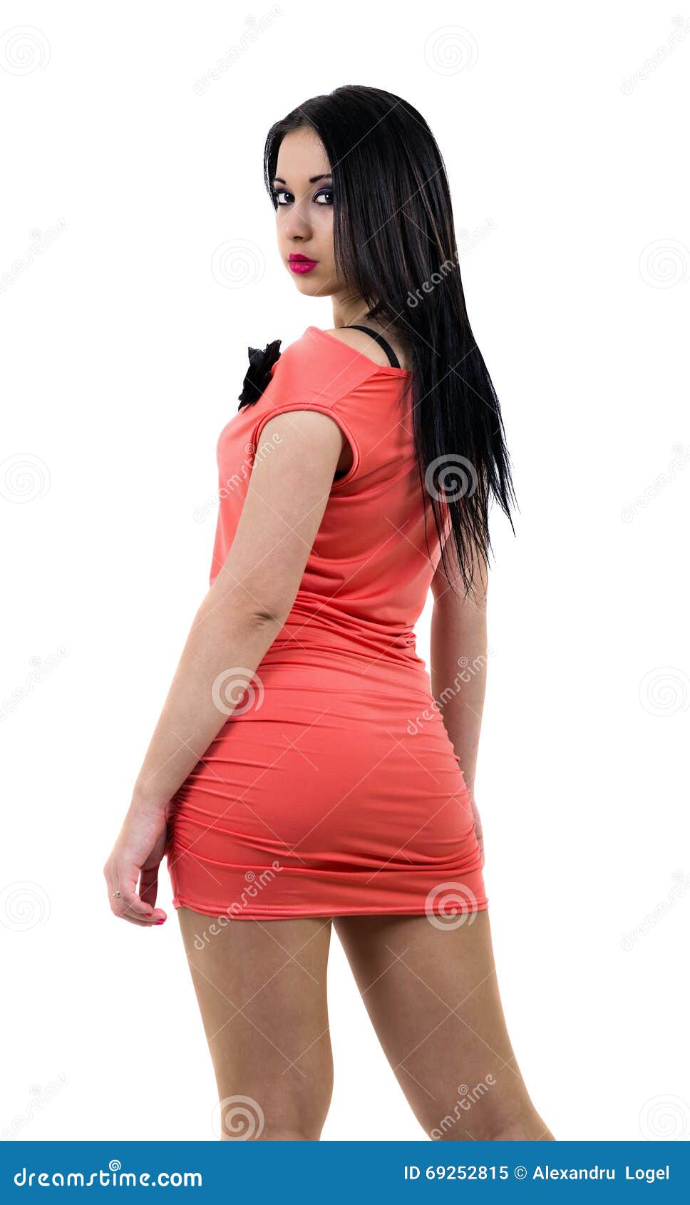Jolie Fille Sexy Regardant En Arrière Image Stock Image Du Fond