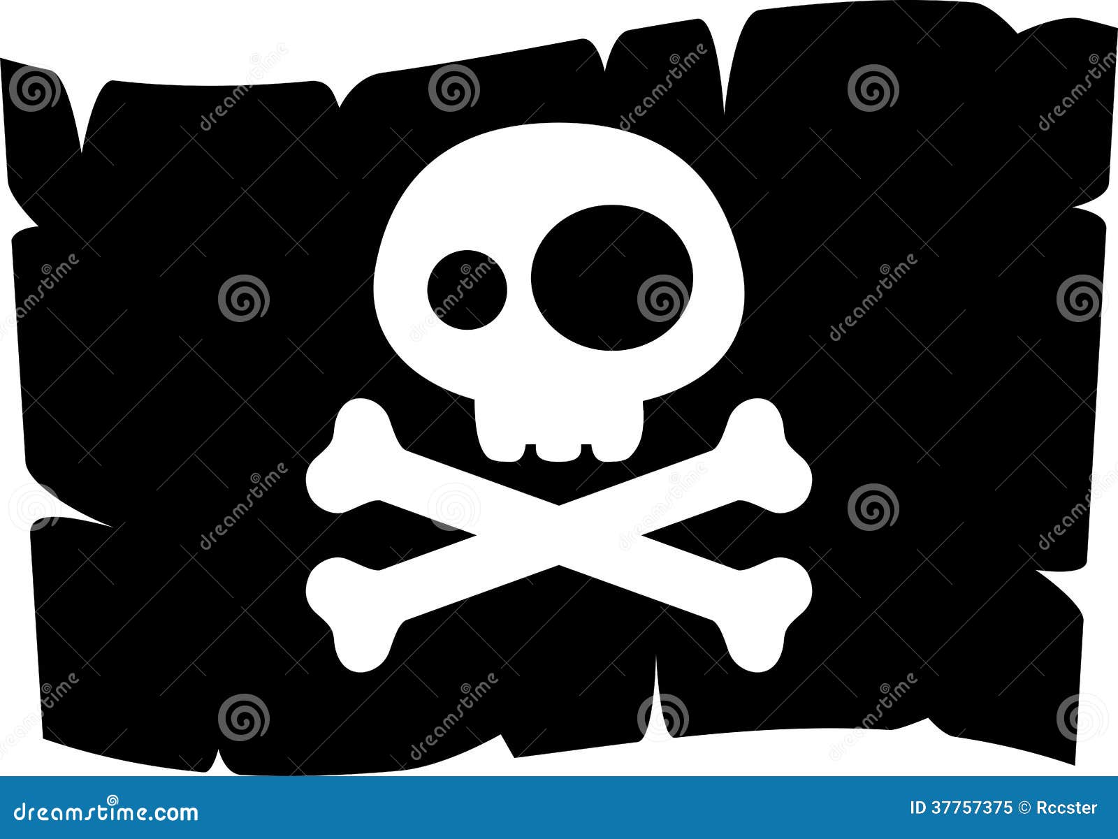 Jolly roger stock vector. Illustration of pirates, black - 37757375