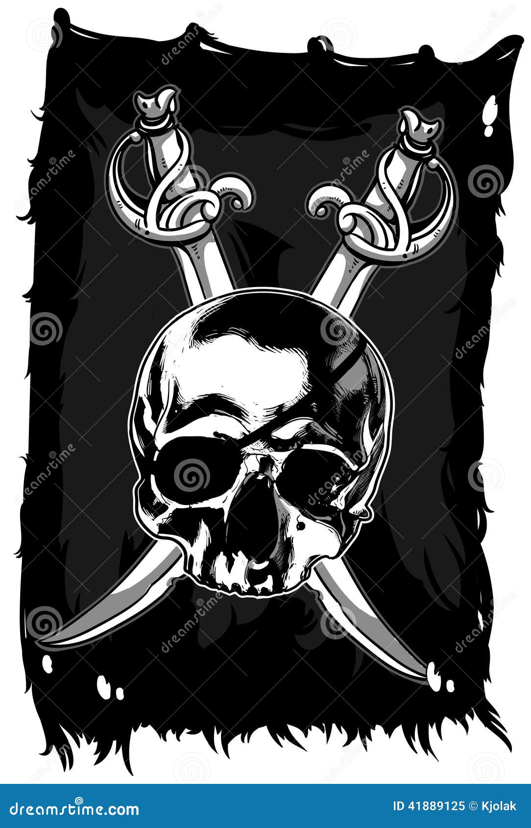 Jolly roger vektor illustrationer. Illustration av komiker - 41889125