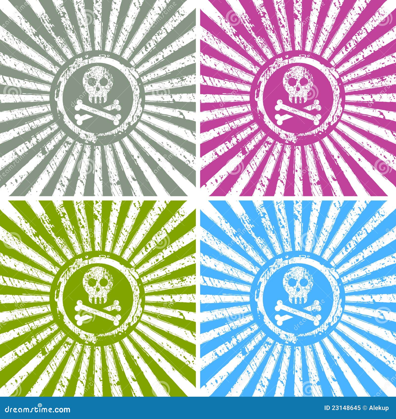 Jolly Roger Skeleton, Black Silhouettes Vector Illustration ...