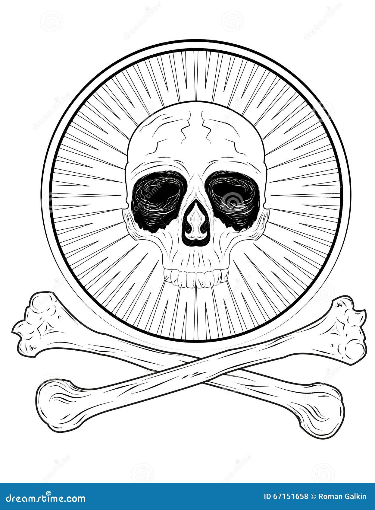 Jolly roger stock illustration. Illustration of banner - 67151658