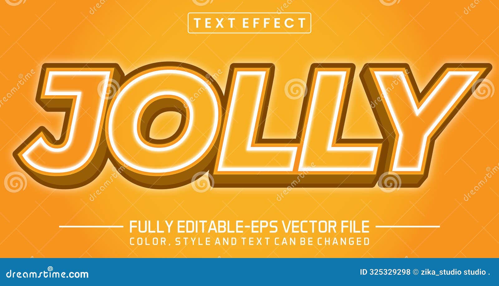Jolly Text Editable Style Effect Stock Vector - Illustration of bold ...