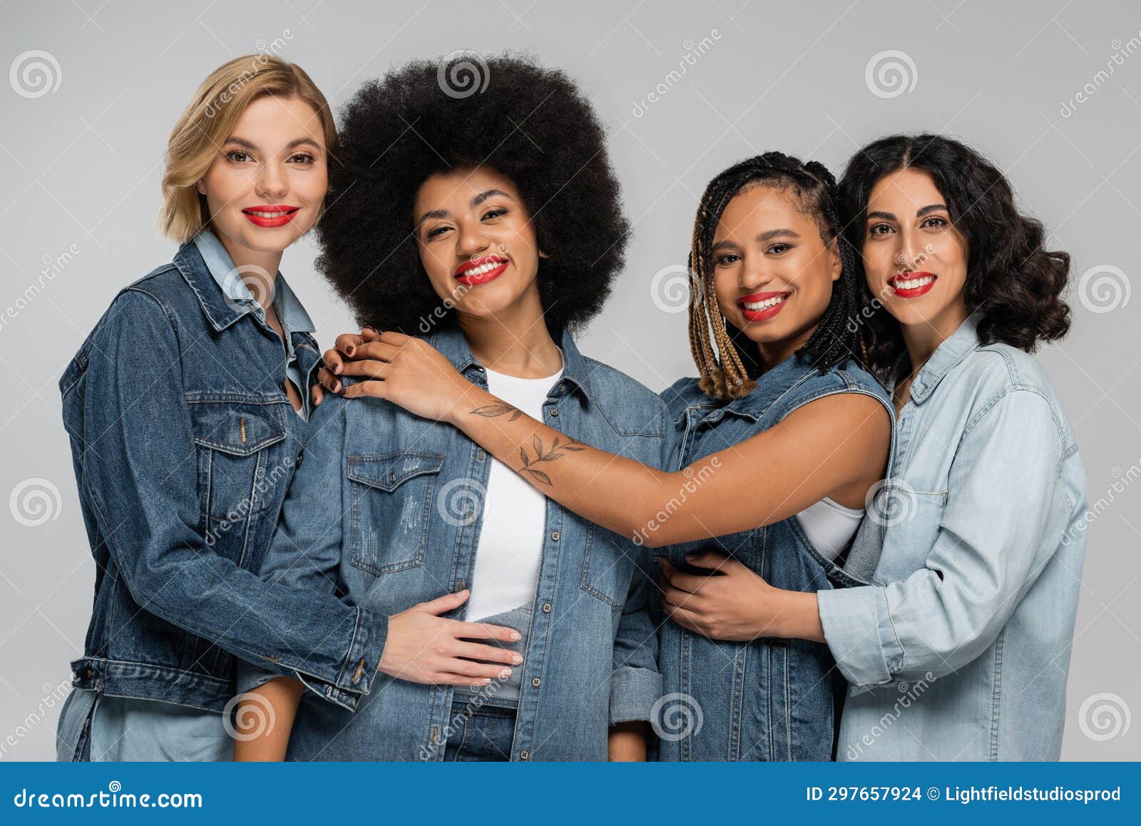 Jolly and Trendy Multicultural Girlfriends in Stock Photo - Image of ... Jolly and Trendy Multicultural Girlfriends in Stock Photo - Image of ...