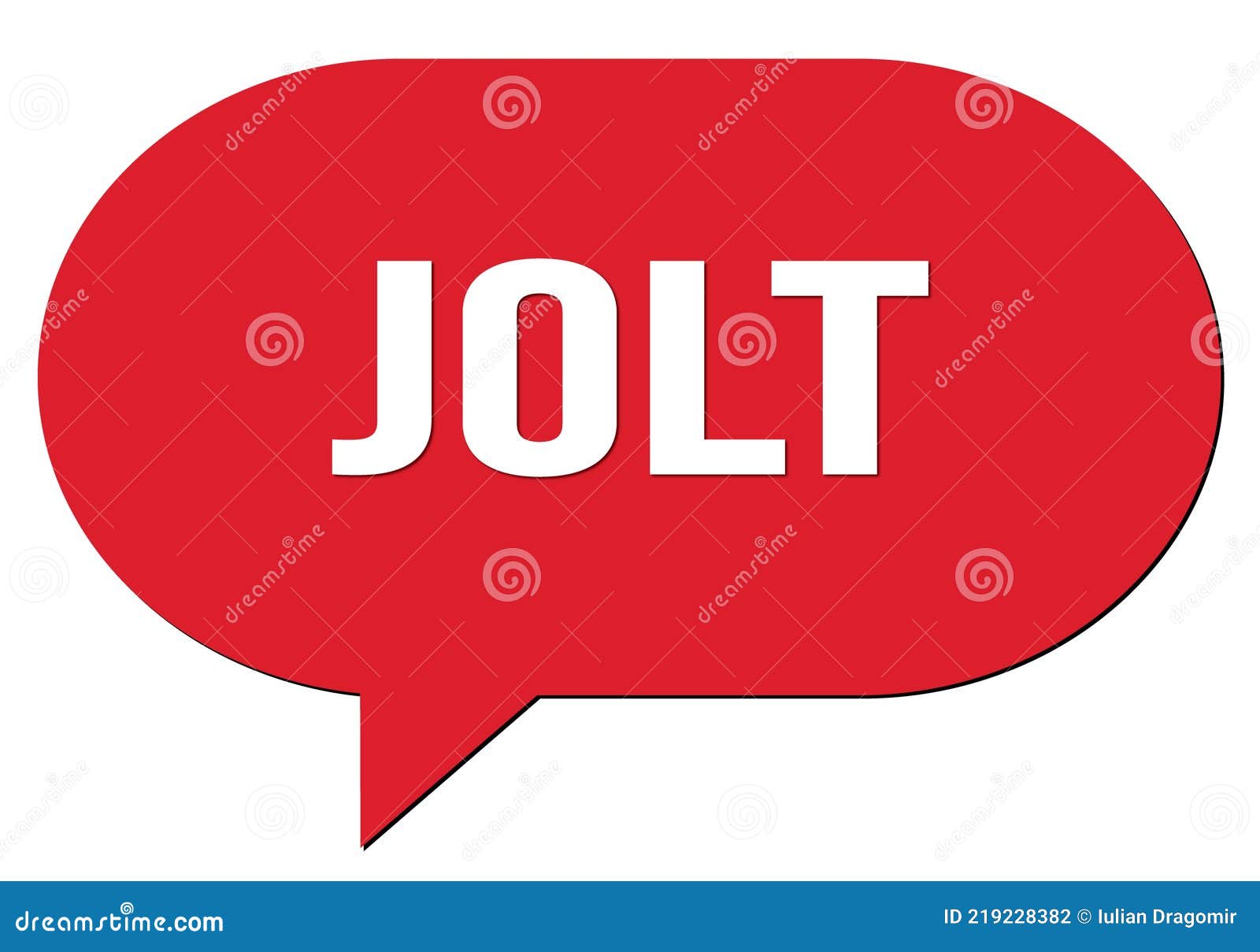 JOLT Text Written in a Red Speech Bubble Stock Illustration ...