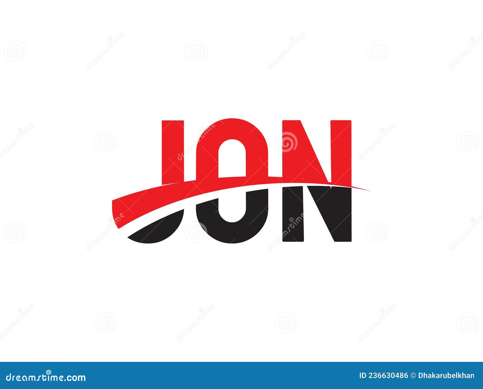 JON Letter Initial Logo Design Vector Illustration Stock Vector ...