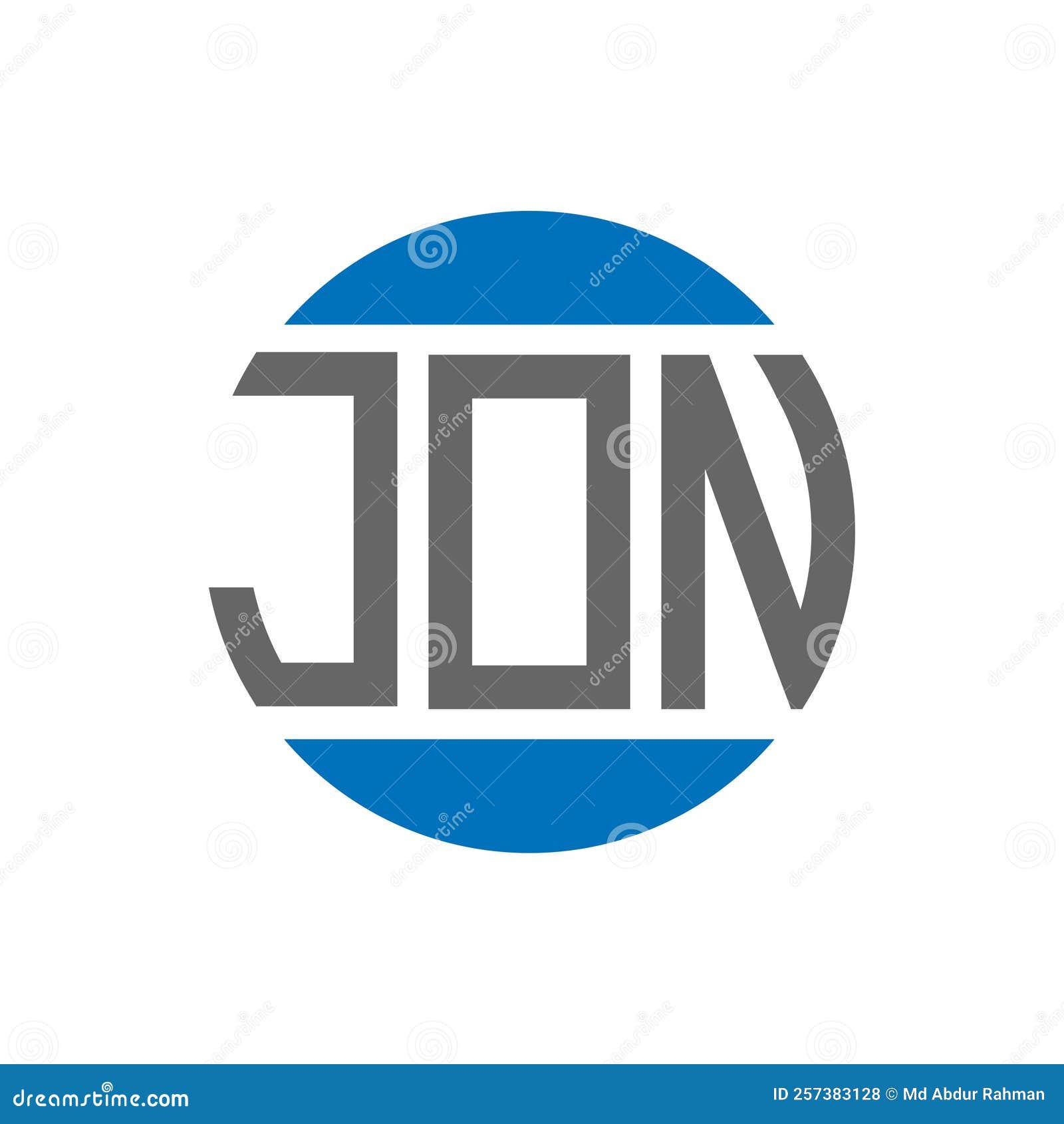 JON Letter Logo Design On White Background. JON Creative Initials ...